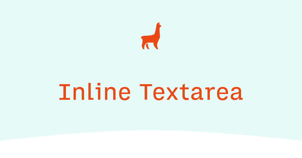 Inline Textarea | TinaCMS Docs